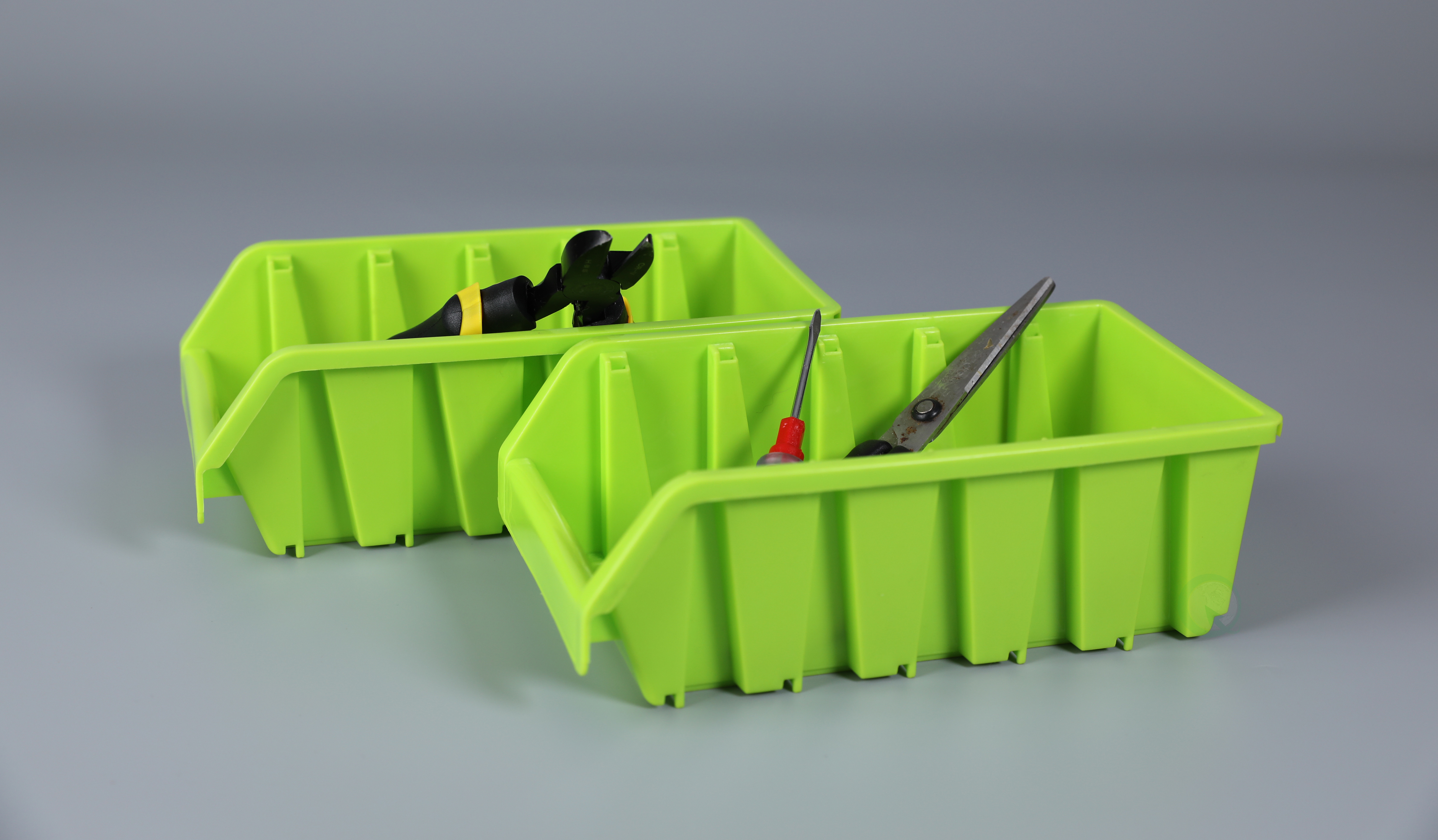New Basicwise Plastic Storage Stacking Bins Ebay